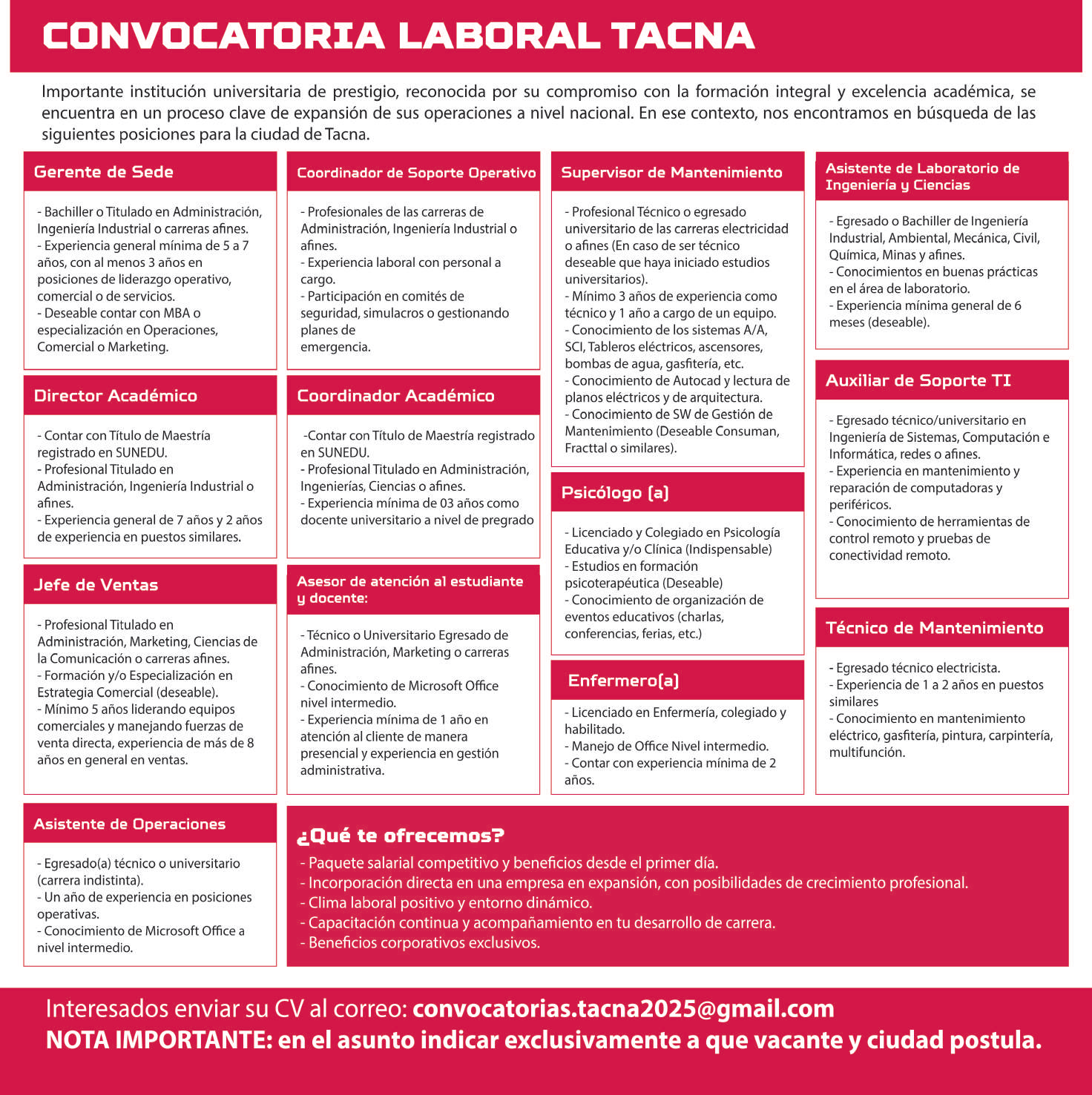 CONVOCATORIA UTP – Diario El Pueblo